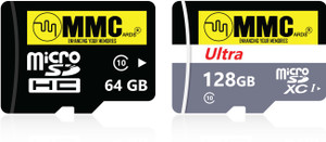 MMC 64GB+128GB Micro SD card Class 10,Small memory card for Smartphones ...