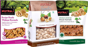 Nutraj Dry Fruits Super Saver Pack 450 Gm Hazelnuts, Walnuts, Pecans ...