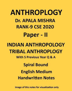 Indian And Tribal Anthropology Paper 2 Handwritten Notes With Previous ...