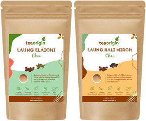 Tea Origin Laung Elaichi Chai (250g) & Laung Kali Mirch (250g) Combo ...