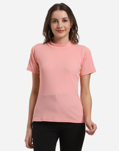 Selvia Casual Solid Women Pink Top - Buy Selvia Casual Solid Women Pink ...