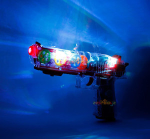 mega shine Gun Toy Transparent Glow Gun with Multi Musical Blaster Guns ...