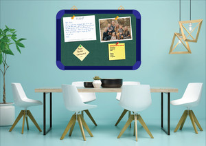 Sunway Display System Pin-up display board 2*2 feet, BLUE ALLUMINIUM ...