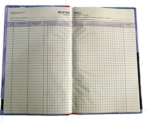 R K SALES R K Muster roll Register 70 PAGES PACK OF 1 2-Part Hard Bound ...