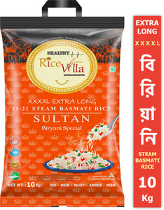 Healthy Rice Villa 11-21 Basmati Rice Sultan 10Kg Steam Rice (Long ...