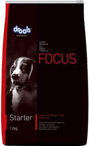 Drools Focus Starter Super Premium Dog Food, 12 kg Chicken 12 kg Dry ...