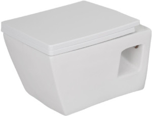 BM BELMONTE Ceramic Wall Hung Rimless Western Commode Toilet / Water ...