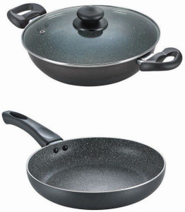 Prestige Omega Deluxe Granite Pack of 2-Pieces Induction Bottom Non ...