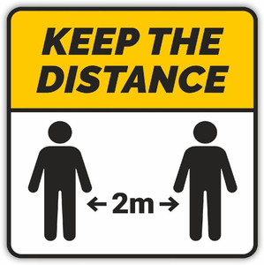 CVANU KEEP THE DESTANCE 2m Emergency Sign Price in India - Buy CVANU ...