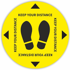 CVANU KEEP YOUR DISTANCE Emergency Sign Price in India - Buy CVANU KEEP ...