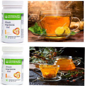 Herbalife Nutrition AFRESH ENERGY DRINKS PEACH+ GINGER FLAVOR 50-GRAM 2 ...