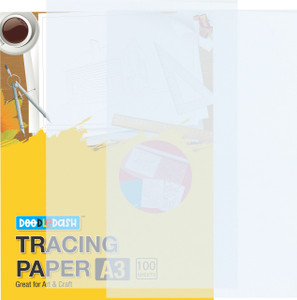 Flipkart.com | DOODLEDASH Tracing Paper A3 Size 90GSM Acid Free (Pack ...