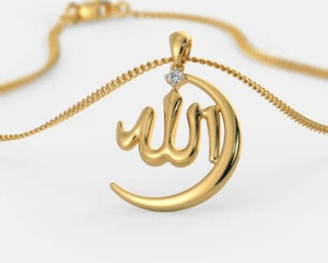 royal enterprise Allah Locket Gold-plated Cubic Zirconia Metal Pendant ...