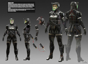 Futuristic Ninja Assassin MultiColor PhotoPaper Print (12 inch X 18 ...