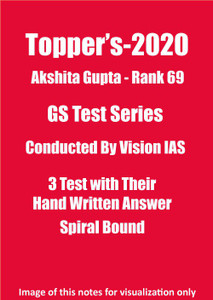 Akshita Gupta (Rank - 69) 3 GS Test Series Handwritten Notes In Spiral ...