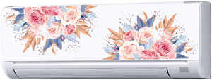 Wall Attraction 60.96 cm Flower Split Ac Stickers Air Conditioner ...