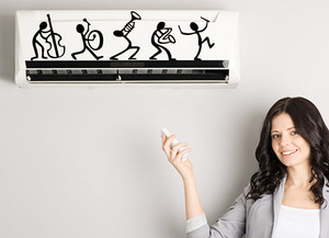 Decals Point 3 cm Decorative AC - Air conditioner - Sticker (87 cm x 22 ...