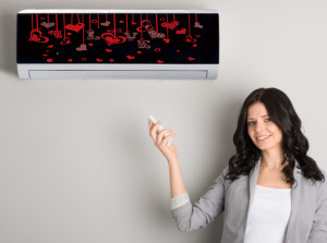 Decals Point 3 cm Decorative AC - Air conditioner - Sticker (91 cm x 33 ...