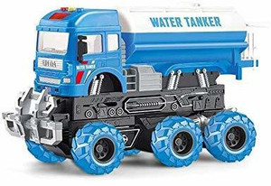 pgmiyo toy 6x6 Wheeler Water Tanker Truck Toy Engineering Toys for Boys ...