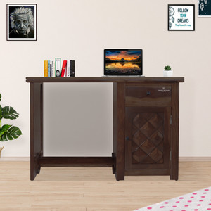 Tamannaartpalace Solid Wood Diamond Computer Table with Storage in ...