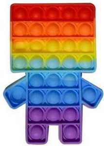 Toy Zoom poppit Toy Rainbow pop it Push pop Bubble Fidget Toy ...