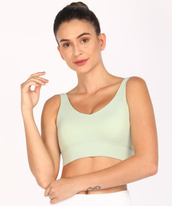 Urbanic Backless Sports Bras Women Full Coverage Lightly Padded Bra ...