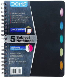 DOMS rulled soft bound notebook personal diary for men women, kids ...