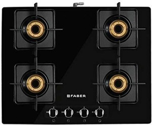 FABER Elite 4BB BK CI Glass Manual Gas Stove Price in India - Buy FABER ...