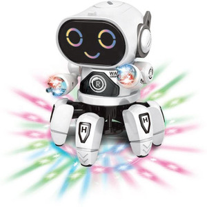 Toytime White Future Dancing Playing Musical Toy Robot - White Future ...