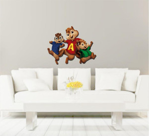 WALL GURU 61 cm alvin and the chipmunks wall sticker -size (24x18 inch ...