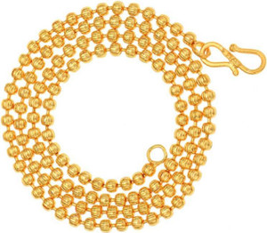 Minprice Minprice 1 Gram Gold Plated Boll Necklace Chain Gold-plated ...