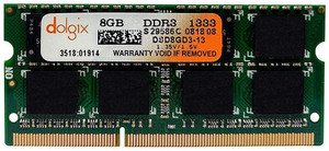 Dolgix 8GB DDR3 8 GB (Single Channel) Laptop (1333MHz Laptop Ram SODIMM ...