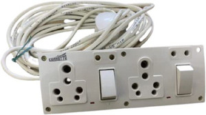 Elegant Casa Multi Purpose 5+5 Pin Extension Board with 16 Amp Socket ...