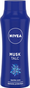NIVEA Talcum Powder for Men & Women, Musk Talc, For Gentle Fragrance ...