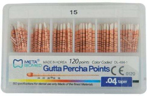 Meta Biomed Dental Meta Gutta Percha Points - 4% Taper #45/80 GP points ...