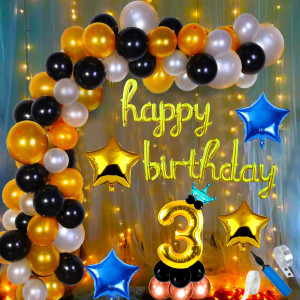 Shopperskart 3rd/Third Happy Birthday Combo/Pack For Birthday Party ...