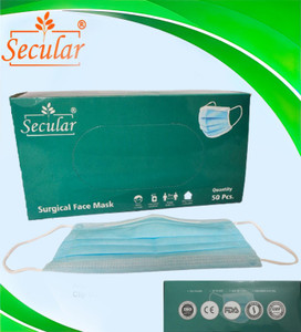 Secular Protective Face Mask With Nose Bridge 99% BFE, ISO Certified ...