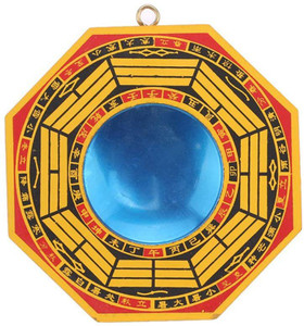 SWISS WONDER Wooden Vastu Feng Shui Baku Mirror Pakua Mirror Decorative ...