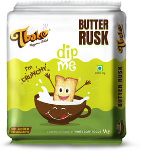 TBAKE BUTTER RUSK BUTTER flavored Buttermilk Rusk Price in India - Buy ...
