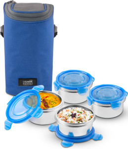Flipkart.com | Classic Essentials Stainless Steel Clip Lunch box for ...