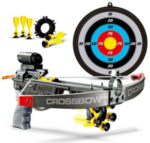 HALO NATION Crossbow Pistol Toy Set With Safe Suction Dart & Target ...
