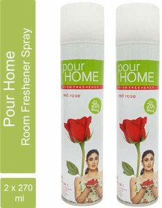 POUR HOME Red Rose Spray Red Rose Room Freshener 270ML (Pack Of 2 ...