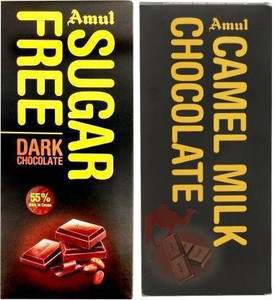 Amul Sugar Free & CAMEL MILK Chocolate Bars 300 GM Bars Price in India ...