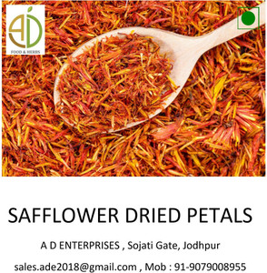 A D FOOD & HERBS Organic Safflower Dried Petals / Kusum ke Phool ...