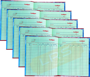 LRS Ledger Account Book Short Size - 21 * 17 cm - 80 GSM Ledger Paper ...