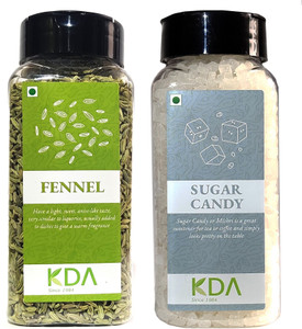 KDA Fennel Seeds (Moti Saunf) + Sugar Candy (Mishri) | Natural Mouth ...
