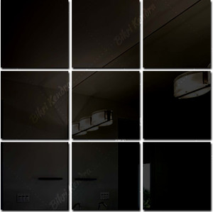 Mirror Sticker 32 cm big square 9 black Acrylic Stickers 3D Stickers ...