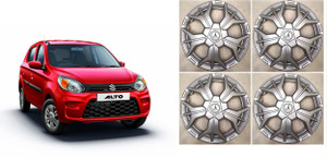 TECHMOZ SHARP SILVER Wheel Cover For Maruti Alto 800 Price in India ...