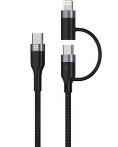 Fuel co Lightning Cable 3 A 1 m Aluminium Alloy, Braided cable ALP-620 ...