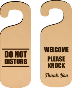 StarLaser Do Not Disturb and Welcome Please Knock Sign board 2 Pack ...